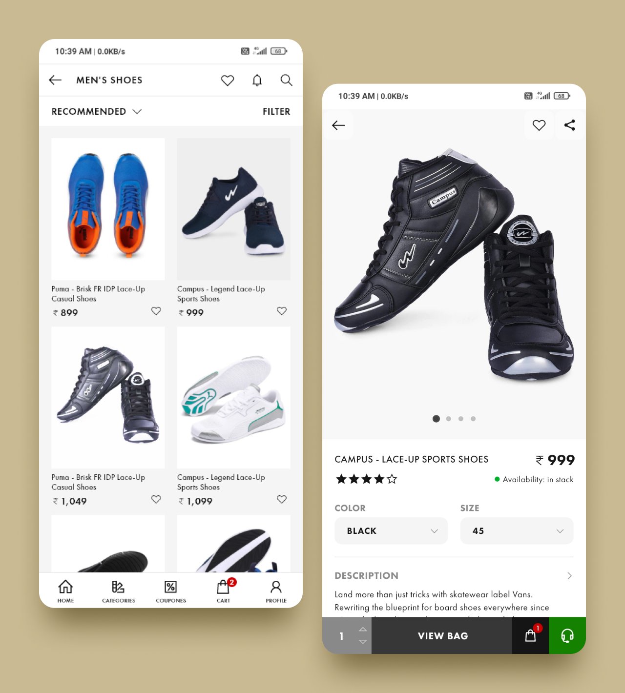 Redesign of e-Commerce Mobile App - MA UXUI | Ashok L. Luhar